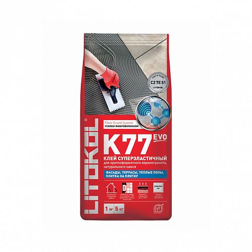 Клей для плитки и керамогранита Litokol Superflex K77, 5 кг цена ...
