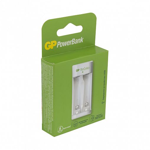 Зарядное устройство GP Recyko E211-2CRB1, для Ni-MH типоразмеров AA/AAA ...