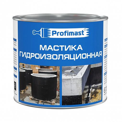 Мастика битумная Profimast, гидроизоляционная, черная, 1,8 кг цена ...